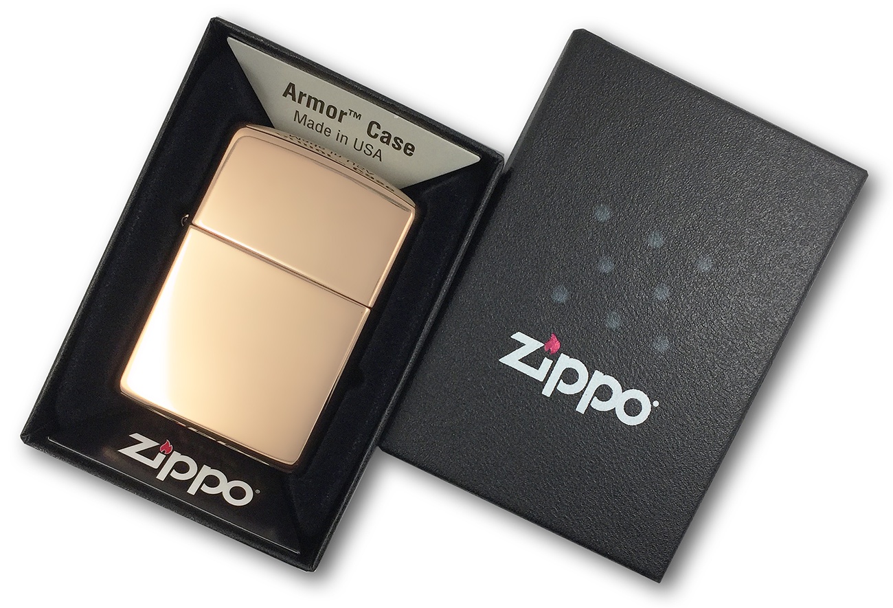 Бензиновая зажигалка Zippo 169 Armor Hi Pol Brass Heavy Wall ...
