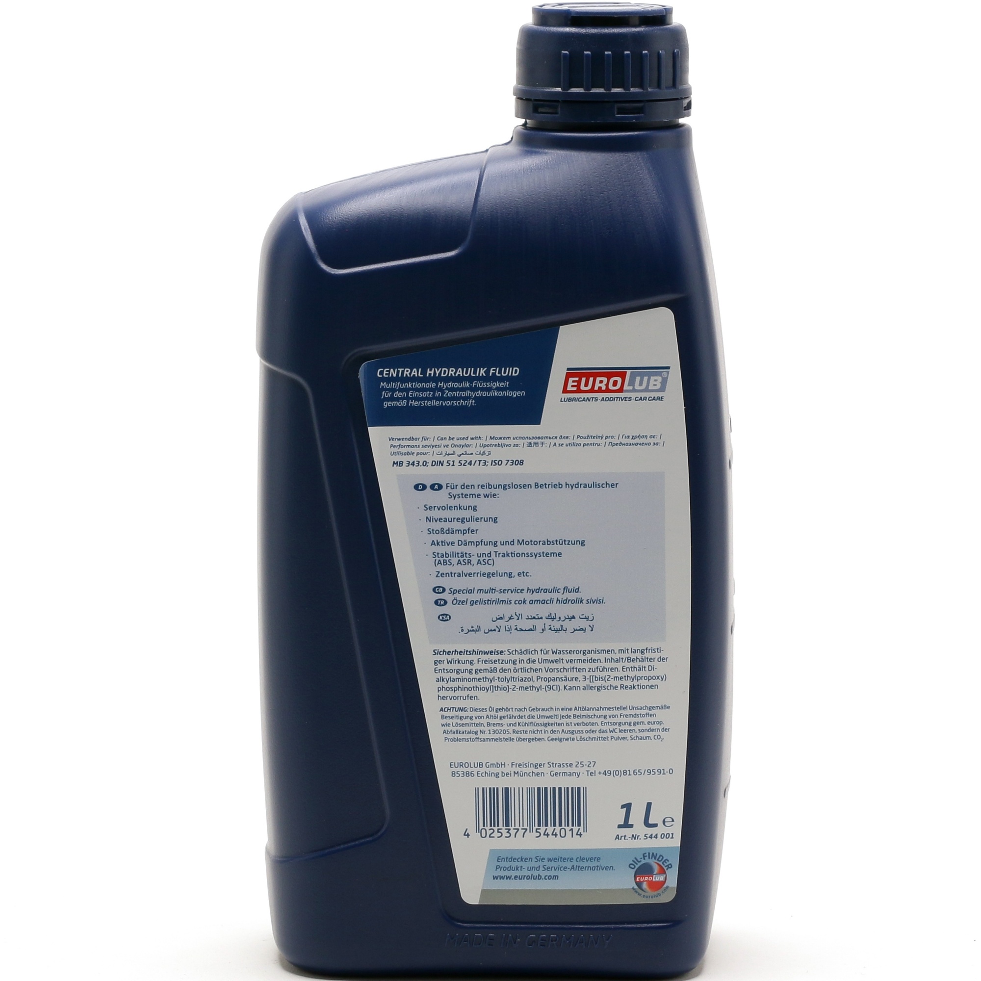 Гидравлическое масло Eurolub Central Hydraulik-Fluid 1L – PandaShop.md ...