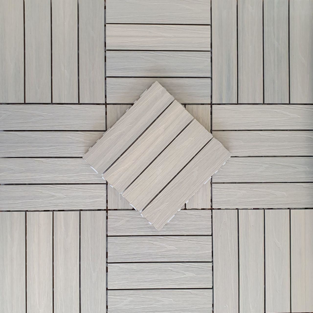 Scandura pentru terasa DIY Ipe Plastic Composite (white base), cumpără ...