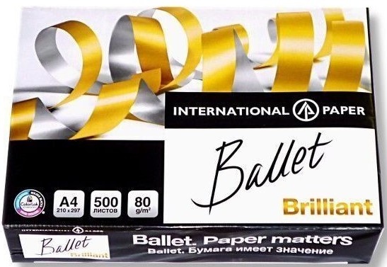 Бумага для печати Ballet Brilliant A4/500p, купить по выгодной цене с ...