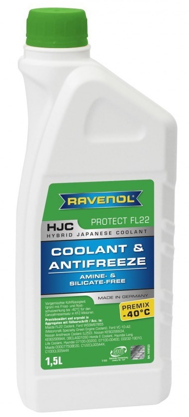 Antigel Ravenol HJC-Protect FL22 Premix -40°C 1.5L, cumpără la preț ...